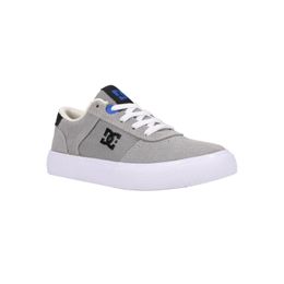 Sneaker DC Shoes "Teknic", Jungen, Gr. 11(28), grau (grau, blau), Obermaterial:OBERMATERIAL: LEDER (KUH) / FUTTER: TEXTIL / AUSSENSOHLE: GUMMI;, Schuhe Sneaker