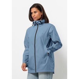 Outdoorjacke Jack Wolfskin "DESERT WIND JKT W", Damen, Gr. M (38/40), blau (elemental, blau), OBERSTOFF: 100% POLYESTER. Futter: 100% POLYESTER, Jacken Outdoorjacke