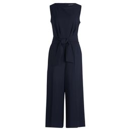 Jumpsuit Betty Barclay "Jumpsuit mit Eingrifftaschen", Damen, Gr. 40, EURO, blau (dunkelblau), Obermaterial: 86% Polyester PES. 14% Elasthan EL., Overalls Jumpsuit