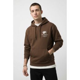 Kapuzensweatshirt Vans "STACKED HI PULLOVER", Herren, Gr. XXL, vintage, Obermaterial: 60% Baumwolle, 40% Polyester, normal, angesetztes B&uuml;ndchen, Sweatshirts Kapuzensweatshirt, sportlicher Schnitt, mit Kapuze und Kordelzug, mit K&auml;ngurutasche