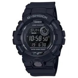 Smartwatch Casio G-SHOCK "GBD-800-1BER", schwarz (schwarz, schwarz, schwarz), Smartwatches, Herren, Smartwatch, Quarzuhr,Armbanduhr Herrenuhr,Schrittz&auml;hler,bis 20 bar wasserd.digital