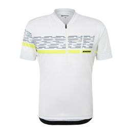 Radtrikot Ziener "NEMIC-Z", Herren, Gr. 60, wei&szlig; fog, Obermaterial: 100% Polyester; Obermaterial 2: 90% Polyester, 10% Elasthan, Trikots Radtrikot