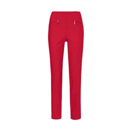 2-in-1-Hose GOLDNER "Schlupfhose LOUISA mit Steppn&auml;hten", Damen, Gr. 50, N-Gr, rot, Obermaterial: 67% Baumwolle CO. 28% Polyamid PA. 5% Elasthan EL., Hosen 2-in-1-Hose