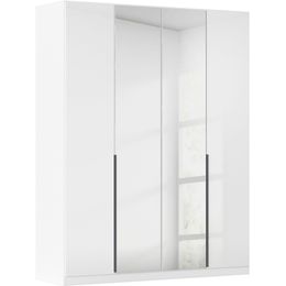 Dreht&uuml;renschrank OTTO HOME "Kleiderschrank Schrank Garderobe AGORDO mit Dekor- oder Hochglanzfront", wei&szlig; (alpinwei&szlig;, hochglanz wei&szlig;), B:181cm H:229cm T:54cm, Holzwerkstoff, Schr&auml;nke, Dreht&uuml;renschrank, durchdachte Innenausstattung, in 8 Breiten und 2 H&ouml;hen MADE IN GERMANY