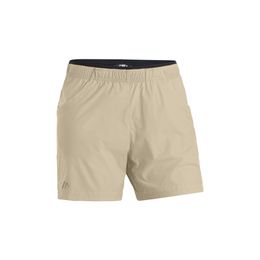 Outdoorhose Maier Sports "Fort Shorts W", Herren, Gr. 42, Normalgr&ouml;&szlig;en, hellbraun, 100% Polyester, Hosen Outdoorhose, kurze Hose Damen, luftige Wanderhose, leichte Outdoorhose, Reg Fit
