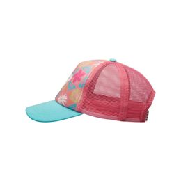 Trucker Cap Roxy "Sweet Emotions", Jungen, plumeria hippie hour diagonal, Kunstfaser, Caps Trucker Cap