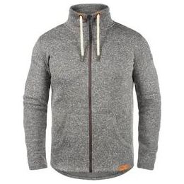 !Solid Fleecejacke SOLID "Fleecejacke SDLuki", Herren, Gr. M, grau (grau mel), Fleece, Obermaterial: 100% Polyester PES., regular fit normal, Jacken Fleecejacke