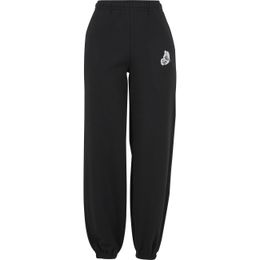 MISS TEE Damen Jogginghose "Miss Tee Wildest Dreams Ladies Fluffy Sweatpants"schwarz, Gr. L, 70% Baumwolle, 30% Polyester, Hosen