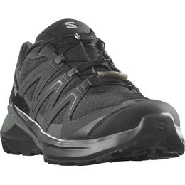 Trailrunningschuh Salomon "EXAMOTION", Damen, Gr. 43, schwarz, asphalt, pewter, Synthetik, Textil, Schuhe Trailrunningschuh