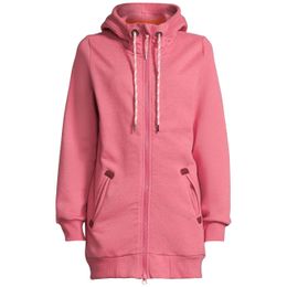Sweatjacke SALZHAUT "Sweatjacke INGEBORG", Damen, Gr. M, lila (raspberry), Obermaterial: 55% Baumwolle CO. 45% Polyester PES., Sweatjacken Sweatjacke