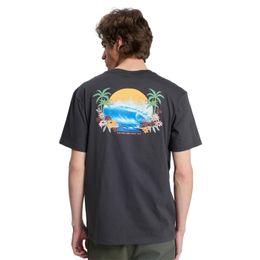 T-Shirt Quiksilver "EV Barrel Paradise", Herren, Gr. M, tarmac, Obermaterial: 70% Walkfrottier, 30% Walkfrottier;, Shirts T-Shirt