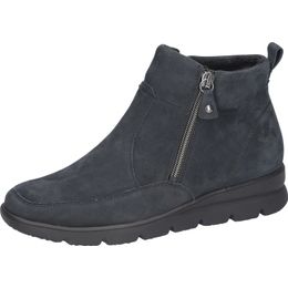 Waldl&auml;ufer Schlupfboots WALDL&Auml;UFER "H-BRUNI", Damen, Gr. 4,5 (37,5), nachtblau, Nubukleder, unifarben, Schuhe Schlupfboots, Winterboots, Stiefelette, Bequemschuh in Komfortweite G (= weit)