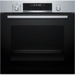 Bosch Pyrolyse Backofen "HBG578BS3", Energieeffizienz: A+, grau (edelstahl), B:59,4cm H:59,5cm T:54,8cm, Back&ouml;fen, Air Fry f&uuml;r knsuprige Lebensmittel & automatische Selbstreinigung, Pyrolyse Backofen