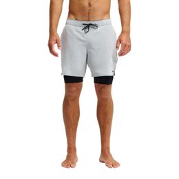 Boardshorts Quiksilver "Highline Amphibian 17", Herren, Gr. XXL, quarry heather, Obermaterial: 88% Microfaser, 12% Elasthan;, Hosen Boardshorts
