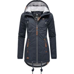 Ragwear Damen Winterjacke "Zuzka Winter", blau, Gr. XS, Au&szlig;enmaterial: 100% Polyester. Innenfutter: 100% Polyester. Wattierung: 100% Polyester,