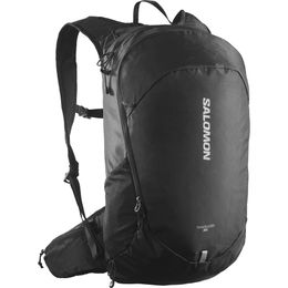 Sportrucksack Salomon "TRAILBLAZER 20", schwarz, Rucks&auml;cke, Damen, B/H/T: 24cm x 18cm, Web, Polyamid, unifarben, Sportrucksack, mit reflektierenden Details, atmungsaktives Material, B:24cm T:18cm