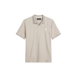 Marc O'Polo Poloshirt MARC O'POLO, Herren, Gr. XL, dapple gray, Jersey, Obermaterial: 100% Baumwolle, regular fit, Shirts Poloshirt, regular fit, kontrastfarbene Streifen am Kragen