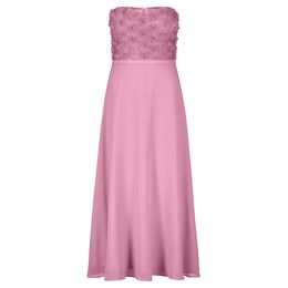 Abendkleid Vera Mont "Abendkleid mit Cut-Outs", Damen, Gr. 40, EURO, rosa (perfect rose), Obermaterial: 100% Polyester PES., Kleider Abendkleid