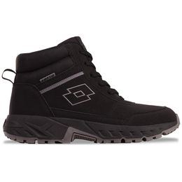 Schn&uuml;rboots Lotto, Herren, Gr. 42, schwarz, Synthetik, Textil, Schuhe Schn&uuml;rboots