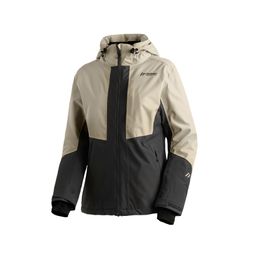 Skijacke Maier Sports "Campigna W", Damen, Gr. 38, beige (hellbeige), 100% Polyester, Jacken Skijacke, Damen Winterjacke wasserdicht u. atmungsaktiv