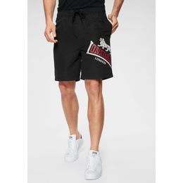 Boardshorts Lonsdale "ATLOW", Herren, Gr. S, N-Gr, schwarz, Obermaterial: 100% Polyester. Futter: 100% Polyester, kurz, Hosen Boardshorts, Badeshorts
