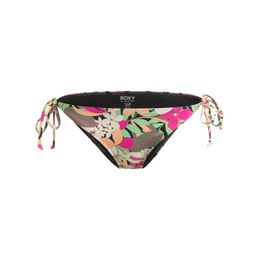 Bikini-Hose Roxy "Printed Beach Classics", Damen, Gr. M, US-Gr&ouml;&szlig;en, grau (anthrazit palm song s), Obermaterial:87% Nylon, 13% Elasthan;, Badehosen Bikini-Hose