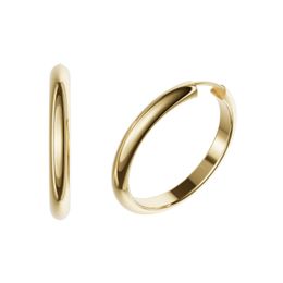 Firetti Damen Paar Creolen "Schmuck Geschenk Silber 925 Ohrringe 3,9 mm breit", 30, Silber 925 (Sterlingsilber), gold, Silber 925 (Sterlingsilber),