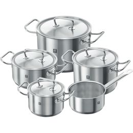 Topf-Set Zwilling "Classic", silber (silberfarben), T&ouml;pfe, Topf-Set, Sandwichboden, sehr gute W&auml;rmeverteilung, Stay-Cool-Griffe
