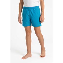 Badeshorts arena "FUNDAMENTALS arena LOGO JR BOXER R", Jungen, Gr. 152 (146), N-Gr, turquoise, navy, Obermaterial: 100% Polyester, Badehosen Badeshorts