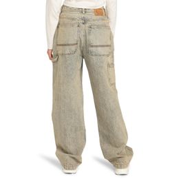 Workerjeans Element "Carpenter Denim", Damen, Gr. 27S, bleach tint, Obermaterial: 70% Walkfrottier, 30% Walkfrottier;, Jeans Workerjeans