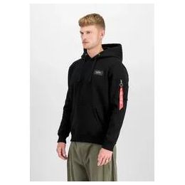 Hoodie Alpha Industries "Backprint Hoodie ", Damen, Gr. M, schwarz, Obermaterial: 80% Baumwolle, 20% Polyester, regular fit, Sweatshirts Hoodie