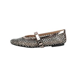 Alma en Pena Damen Riemchenballerina "Alma en Pena Ballerinas Lederimitat/Textil", Gr. 40, rosa, Lederimitat, Textil, Schuhe