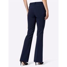 Heine Damen Webhose, blau, Gr. 34, unifarben, 95% Polyester, 5% Elasthan, Hosen