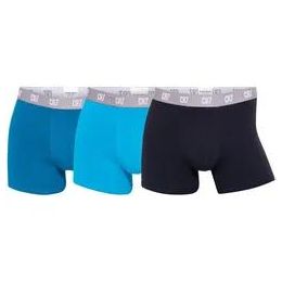 CR7 Cristiano Ronaldo Boxershorts CR7 "Boxershort 3er Pack", Herren, Gr. L, blau (t&uuml;rkis, schwarz), Obermaterial: 95% Baumwolle CO. 5% Elasthan EL., Unterhosen