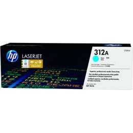 HP Tonerkartusche "HP original Toner 312 Gr&ouml;&szlig;e A+X Farben: B/C/M/Y", blau (cyan), Tonerpatronen, Tonerkartusche