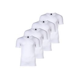 Unterhemd BOSS "Unterhemd TShirtVN 2P Modern 4er Pack", Herren, Gr. XXL, N-Gr, wei&szlig;, Obermaterial: 95% Baumwolle CO. 5% Elasthan EL., Unterhemden Unterhemd