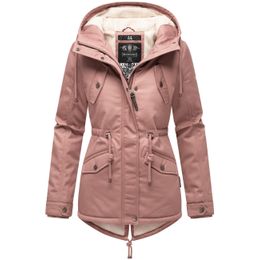 Winterjacke Marikoo "Winterjacke Manolya", Damen, Gr. L, rot (terracotta), Obermaterial: 100% Baumwolle CO. Obermaterial: Futter: 100% Polyester PES. 100% Polyester PES., Jacken Winterjacke