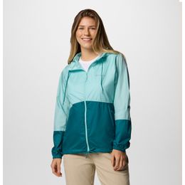 Windbreaker Columbia, Damen, Gr. XS (32), spray, river, Web, Obermaterial: 100% Polyester, mehrfarbig, Basic h&uuml;ftbedeckend, elastischer Bund, Jacken Windbreaker, f&uuml;r Wandern, Trekking und Laufen, mit Kapuze und Kordelzug