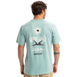 T-Shirt Quiksilver "Evo Road", Herren, Gr. XS, blau (aquifer), Obermaterial: 100% Walkfrottier;, Shirts T-Shirt