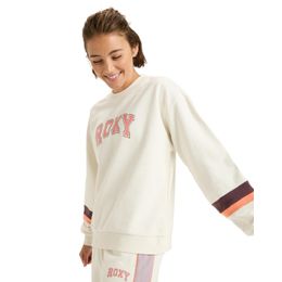 Sweatshirt Roxy "Essential Energy Timeless", Damen, Gr. L, whisper wei&szlig;, Obermaterial: 100% Walkfrottier;, Sweatshirts Sweatshirt