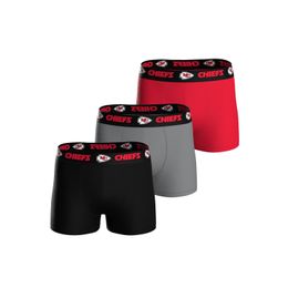Boxershorts NFL "Boxershort NFL 3pk Boxers 3er Pack", Herren, Gr. XL, bunt (kansas city chiefs), Obermaterial: 95% Baumwolle CO. 5% Elasthan EL., Unterhosen Boxershorts