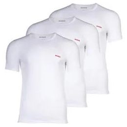 T-Shirt Hugo "T-Shirt T-SHIRT RN TRIPLET P 10217251 02 3er Pack", Damen, Gr. XL, wei&szlig;, Obermaterial: 100% Baumwolle CO., Shirts T-Shirt