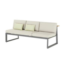 M&ouml;bel Kraft Gartensofa 3-sitzig Long Beach grau Ma&szlig;e (cm): B: 200,5 H: 75 T: 89.0 &raquo; M&ouml;bel Kraft
