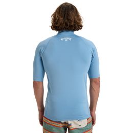 Rash Guard Billabong "Waves All Day", Herren, Gr. S, blau (sky blau), Obermaterial:85% Microfaser, 15% Elasthan;, Shirts Rash Guard