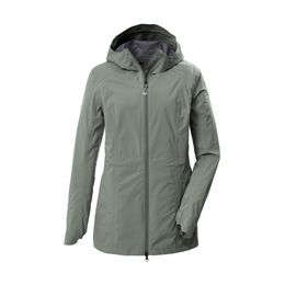 Killtec Damen Funktionsjacke "KOS 83 WMN JCKT", gr&uuml;n, Gr. 42, Obermaterial: 100% Polyester, Jacken, Wind- und wasserdichte Damenjacke mit