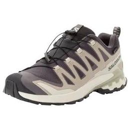 Trailrunningschuh Salomon "XA PRO 3D V9 GORE-TEX W", Damen, Gr. 41, nine iron, oxford tan, alfalfa, Synthetik, Textil, Schuhe, wasserdicht