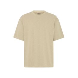 Rundhalsshirt Blend "Rundhalsshirt BHKarim Graphic", Damen, Gr. XL, beige (crockery), Obermaterial: 100% Baumwolle CO., Shirts Rundhalsshirt