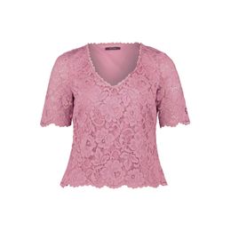 Blusentop Vera Mont "Spitzentop mit Spitzenkante", Damen, Gr. 36, rosa (desert rose), Obermaterial: 90% Polyamid PA. 10% Elasthan EL., Blusen Blusentop