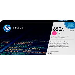HP Tonerpatrone "HP original Toner 650A Farben B/Y/M/C", pink (magenta), Tonerpatronen, Tonerpatrone