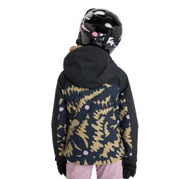 Snowboardjacke Roxy "Free Jet Block 10K", M&auml;dchen, Gr. 16, fennel seed big flower rg, Obermaterial: 100% Microfaser;, Jacken Snowboardjacke